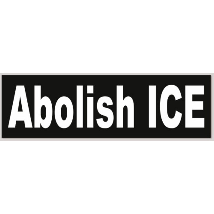 Abolish ICE. - Bumper Sticker at Sticker Shoppe