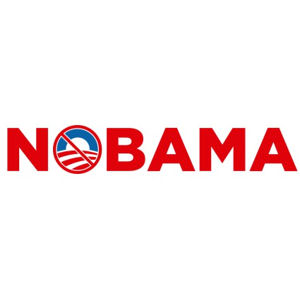 Nobama With Logo - Bumper Sticker at Sticker Shoppe
