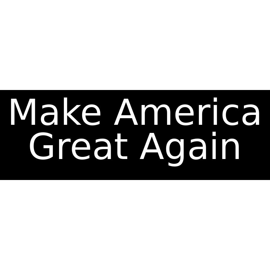 Make America Great Again - Bumper Sticker at Sticker Shoppe