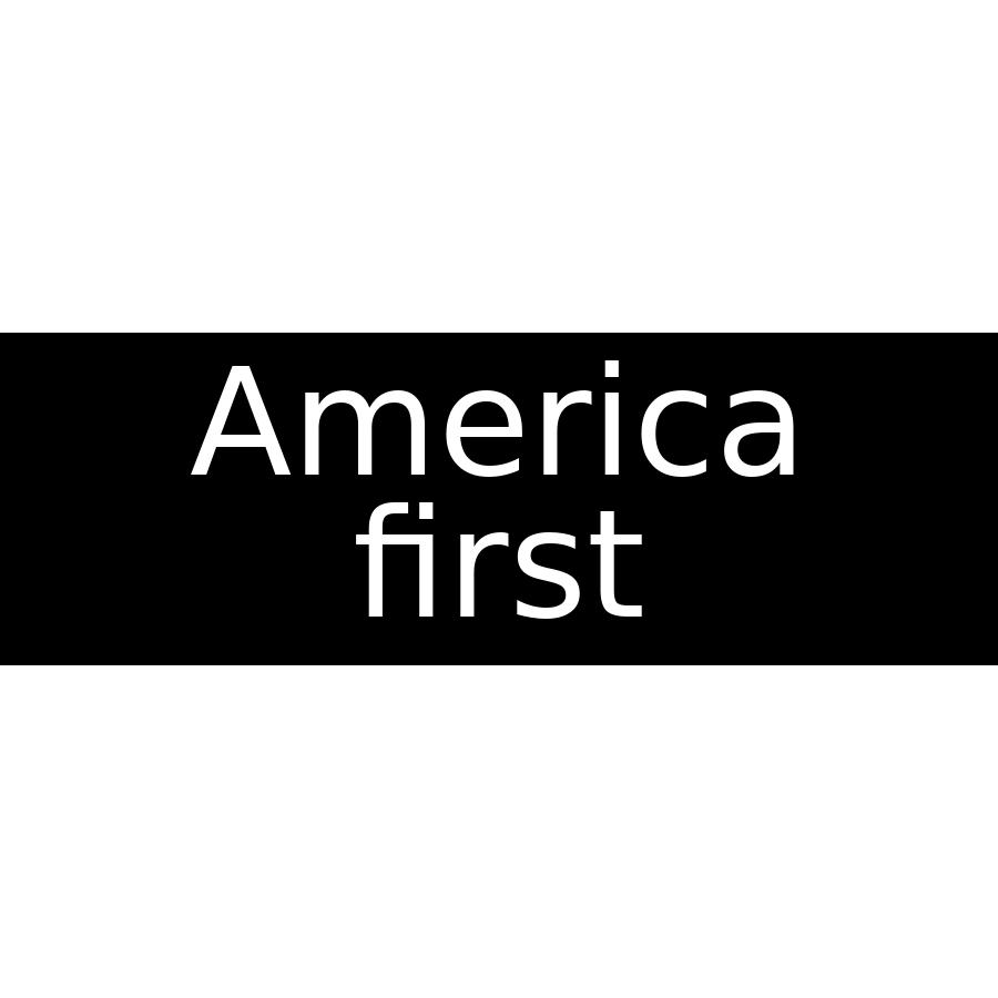 America first - Bumper Sticker at Sticker Shoppe