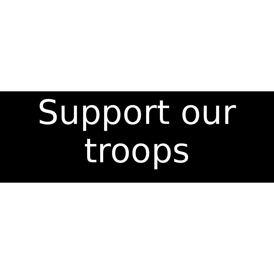 Support our troops - Bumper Sticker at Sticker Shoppe