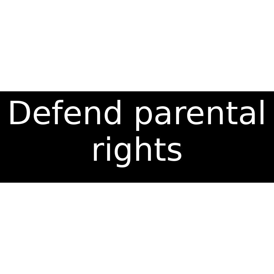 Defend parental rights - Bumper Sticker at Sticker Shoppe