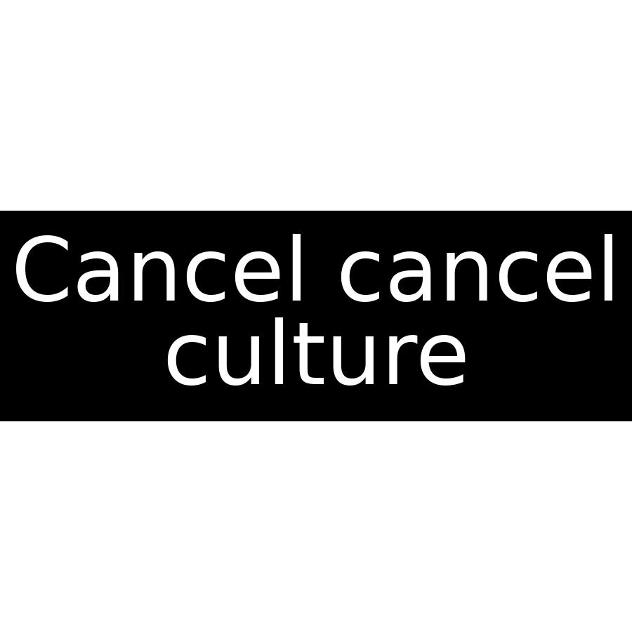 Cancel cancel culture - Bumper Sticker at Sticker Shoppe