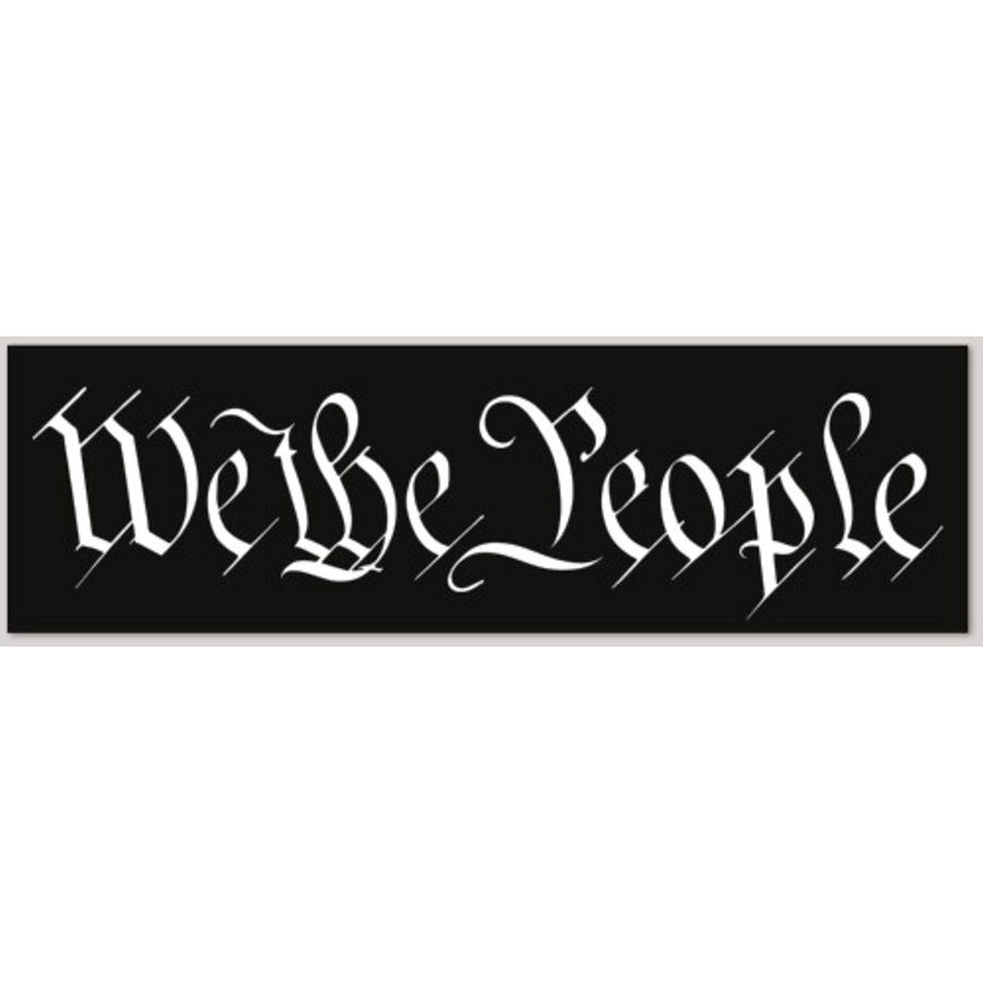 We the people - Bumper Sticker at Sticker Shoppe