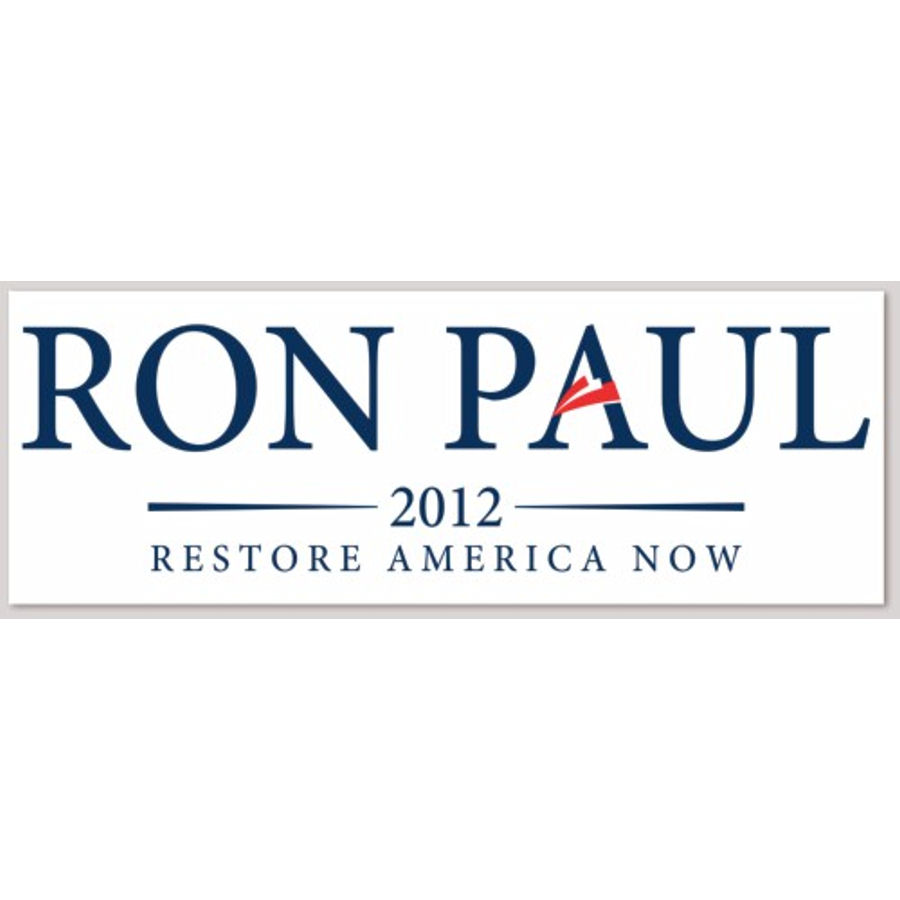 Ron Paul For President 2012 Replica Campaign - Vinyl Sticker at Sticker ...