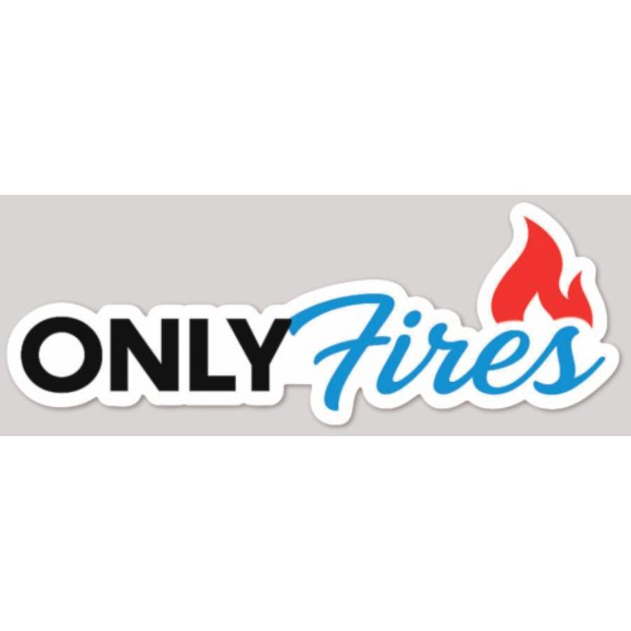Only Fires OnlyFires White - Vinyl Sticker at Sticker Shoppe