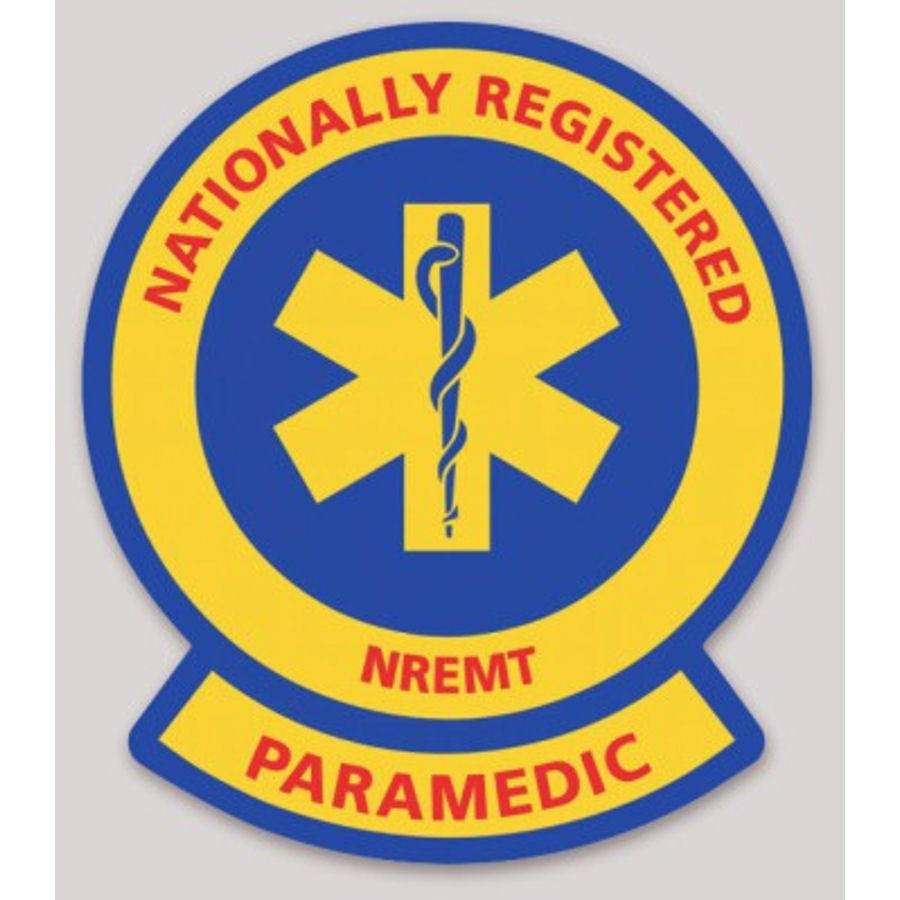 Nationally Registered Paramedic NREMT - Vinyl Sticker at Sticker Shoppe