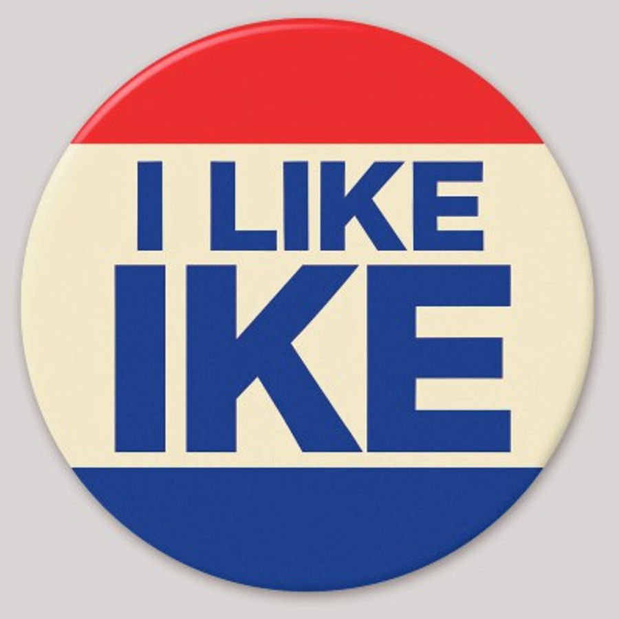 Dwight D. Eisenhower I Like Ike Campaign - Vinyl Sticker at Sticker Shoppe