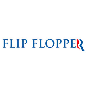 Flip Flopper Anti Romney - Bumper Sticker at Sticker Shoppe