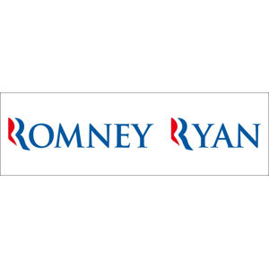 Romney Ryan R Logo - Bumper Sticker at Sticker Shoppe