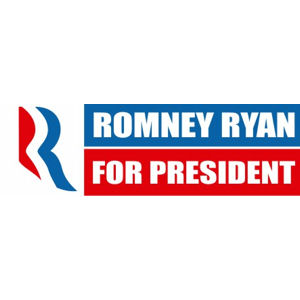 Romney Ryan For President Logo - Bumper Sticker at Sticker Shoppe