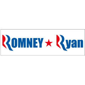 Mitt Romney Paul Ryan Red Star - Bumper Sticker at Sticker Shoppe