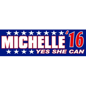 Michelle Yes She Can 16 - Bumper Sticker at Sticker Shoppe