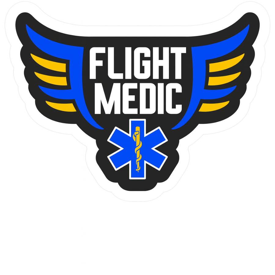 Flight Medic Star Of Life - Vinyl Sticker at Sticker Shoppe