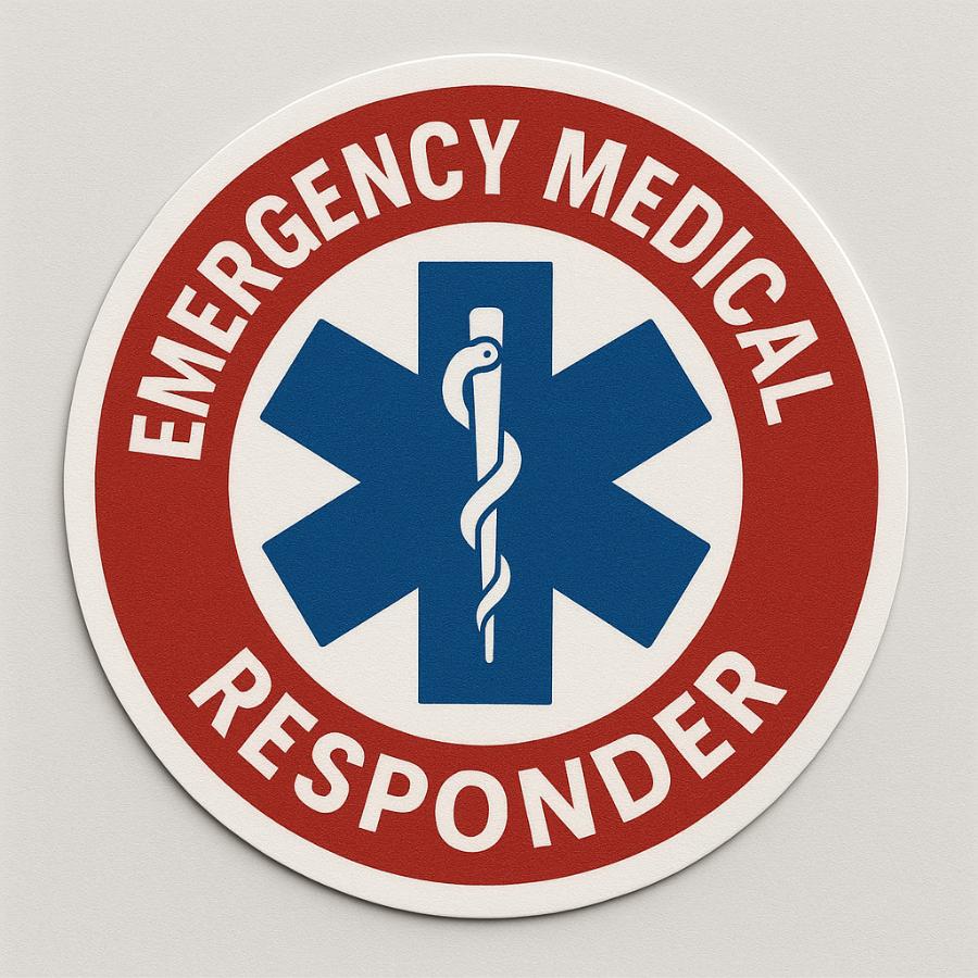 Emergency Medical Responder - Vinyl Sticker at Sticker Shoppe