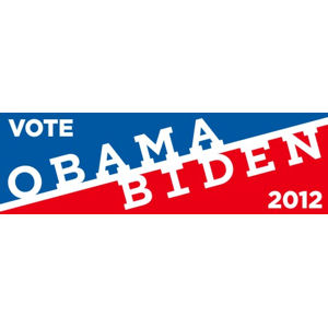 Vote Obama Biden 2012 - Bumper Sticker at Sticker Shoppe