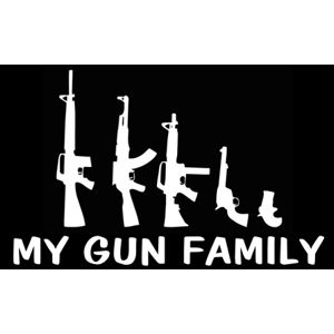My Gun Family - Sticker at Sticker Shoppe