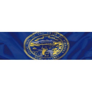 Nebraska Wavy Flag - Bumper Sticker at Sticker Shoppe