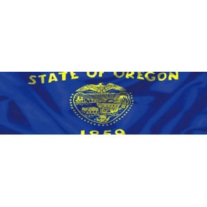 Oregon Wavy Flag - Bumper Sticker at Sticker Shoppe