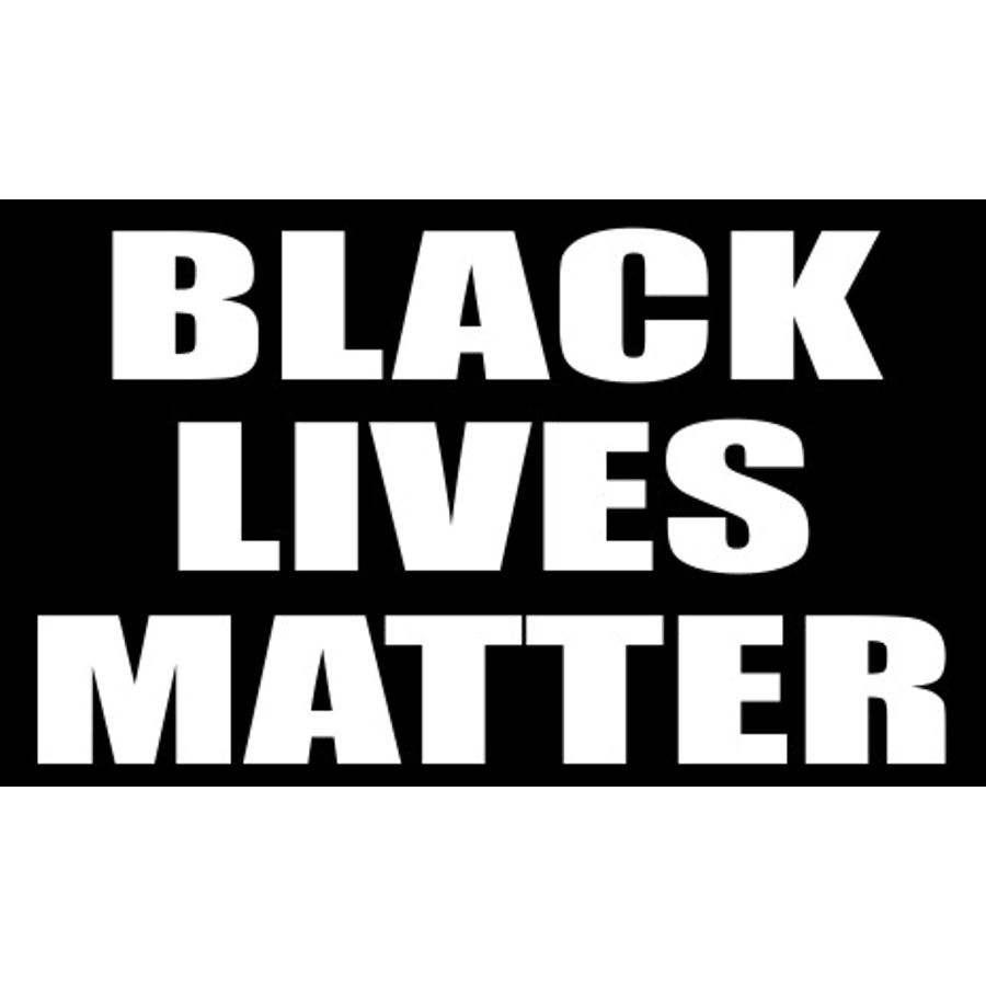 Black Lives Matter Rectangle - Vinyl Sticker at Sticker Shoppe