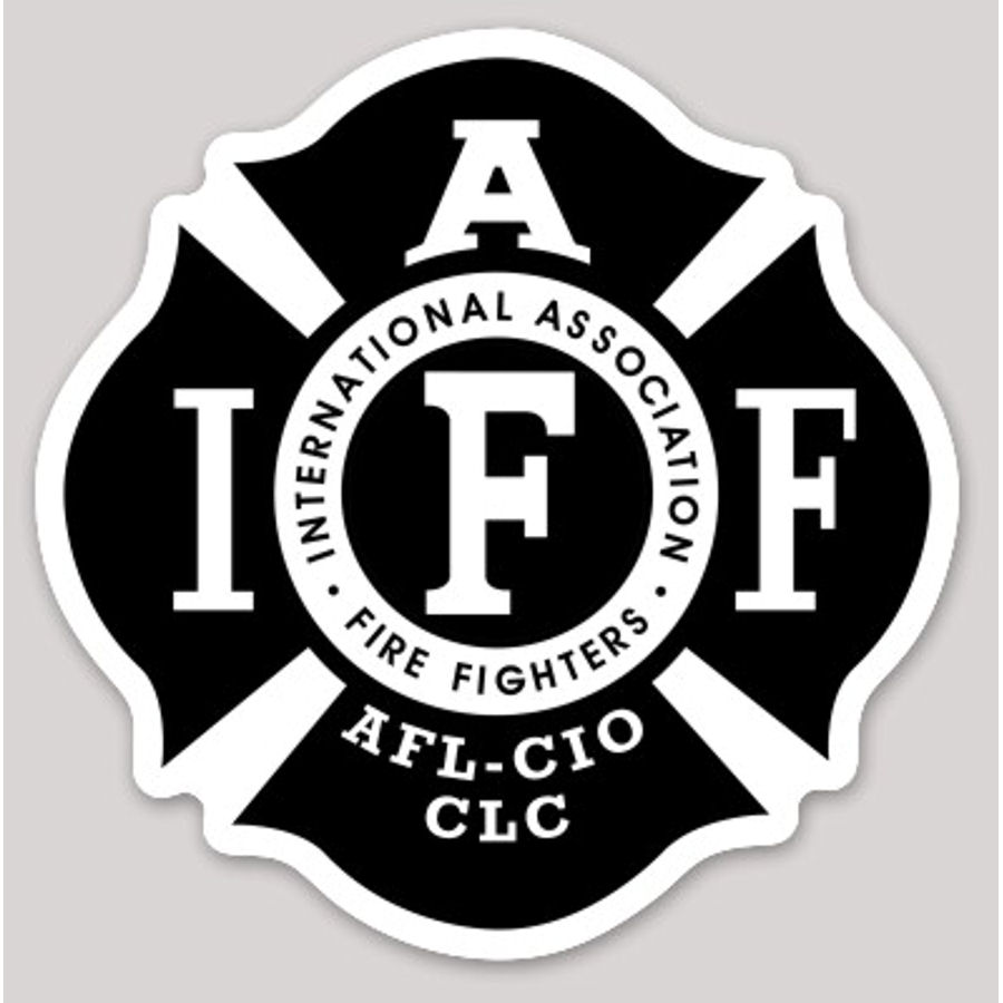 Black & White IAFF International Association Firefighters - Vinyl ...