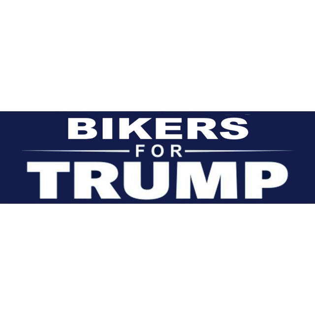 Bikers For Trump - Bumper Sticker at Sticker Shoppe