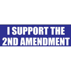 I Support The 2nd Amendment - Bumper Sticker at Sticker Shoppe