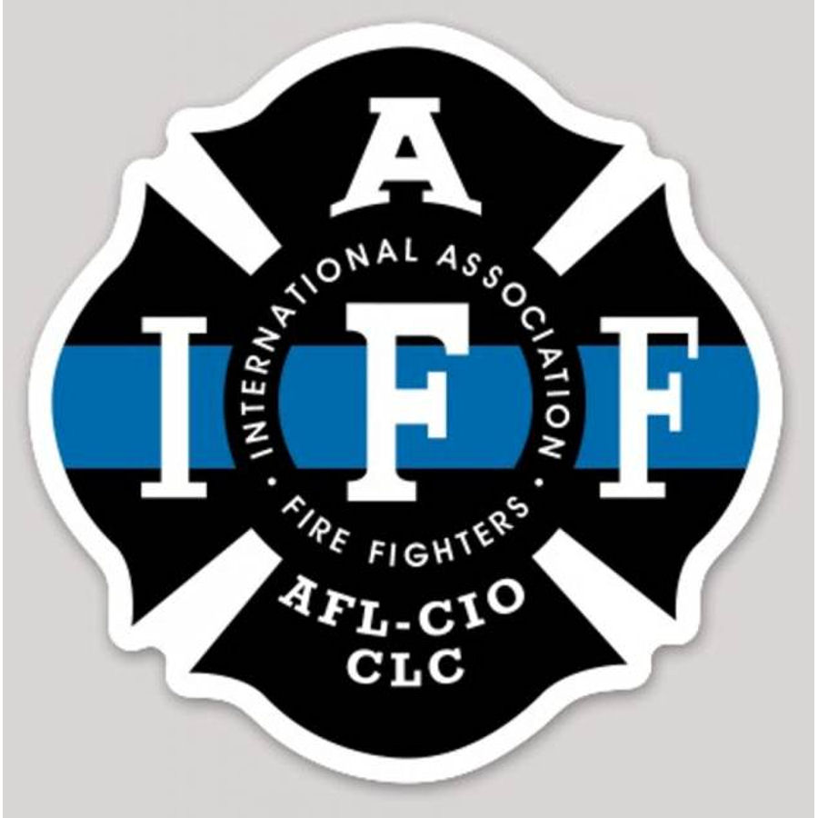 Thin Blue Line Black IAFF International Association Firefighters ...