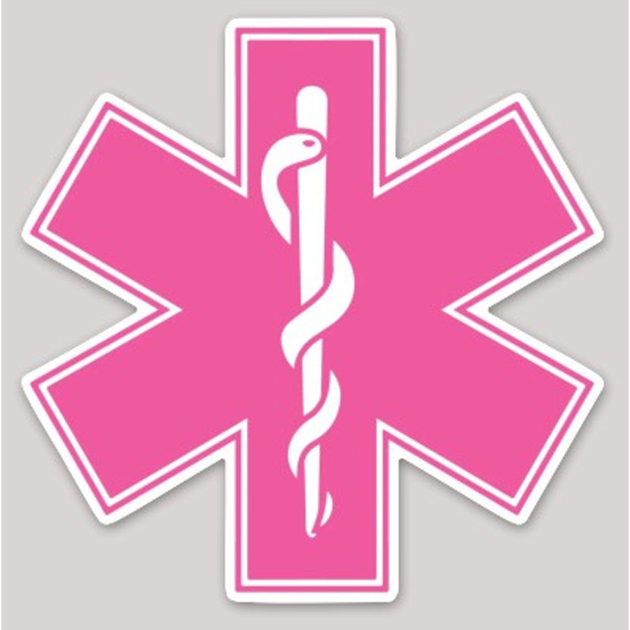 Star Of Life Pink - Vinyl Sticker at Sticker Shoppe