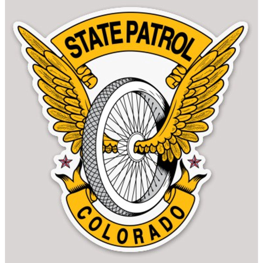 Colorado State Trooper Highway Patrol Logo - Vinyl Sticker at Sticker ...