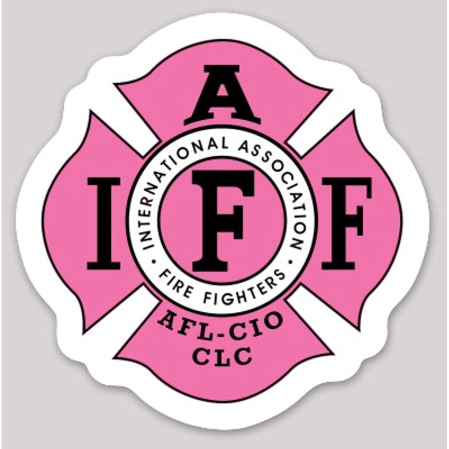 Pink IAFF International Association Firefighters - Vinyl Sticker at ...