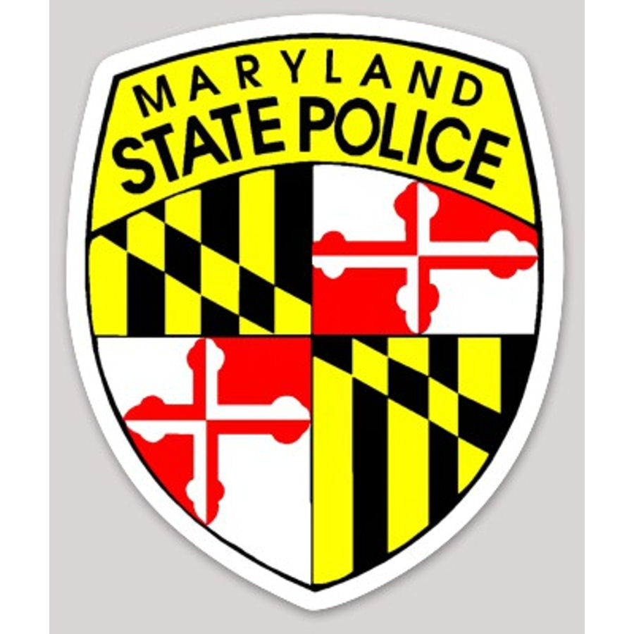 Maryland State Police Patch Logo - Vinyl Sticker at Sticker Shoppe