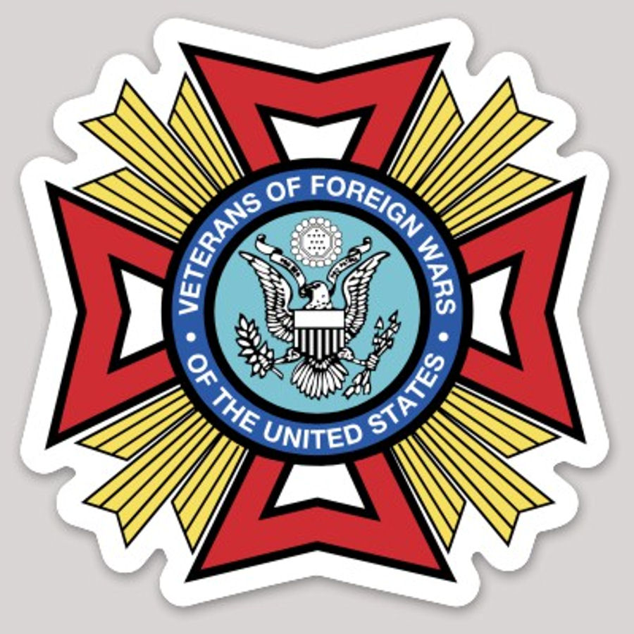 VFW V.F.W. Veterans of Foreign Wars Logo - Vinyl Sticker at Sticker Shoppe