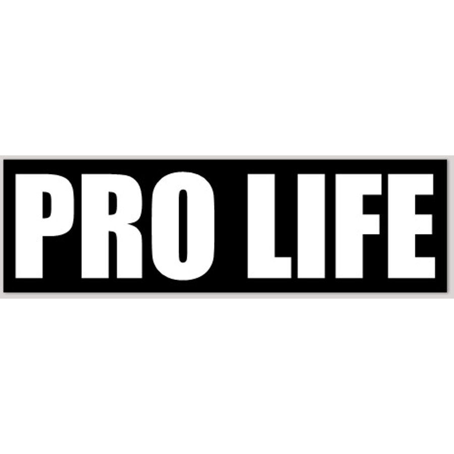 PRO LIFE - Bumper Sticker at Sticker Shoppe