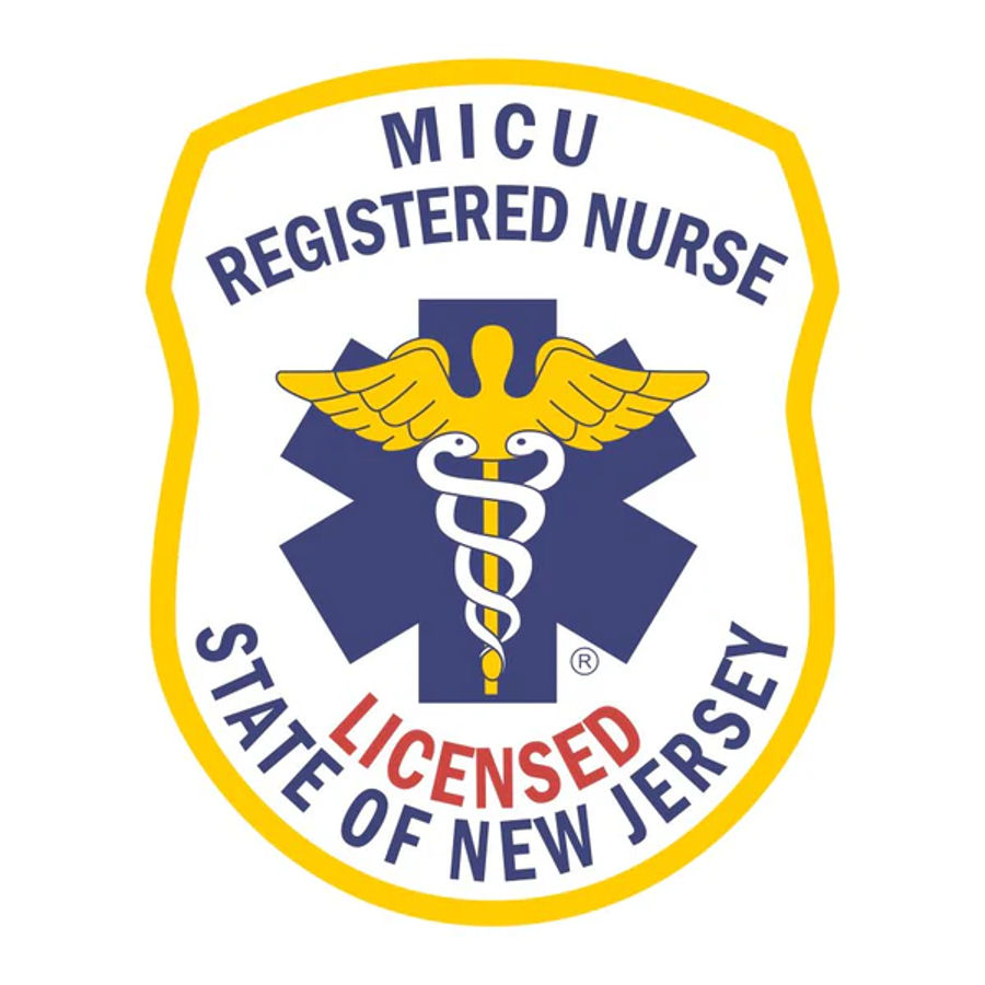 New Jersey MICU Registered Nurse - Vinyl Sticker at Sticker Shoppe