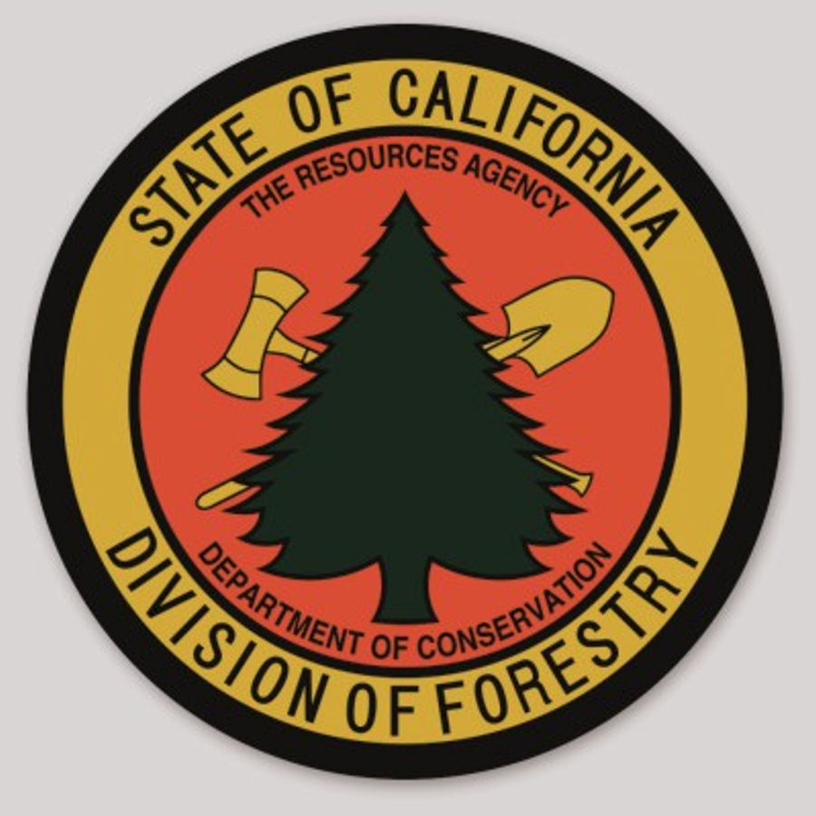 State Of California Division Of Forestry Logo - Vinyl Sticker at ...