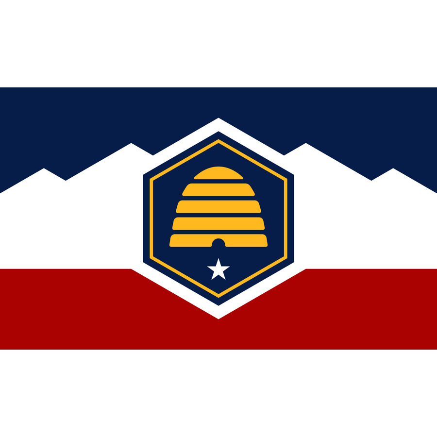New Utah State Flag 2022 - Vinyl Sticker at Sticker Shoppe