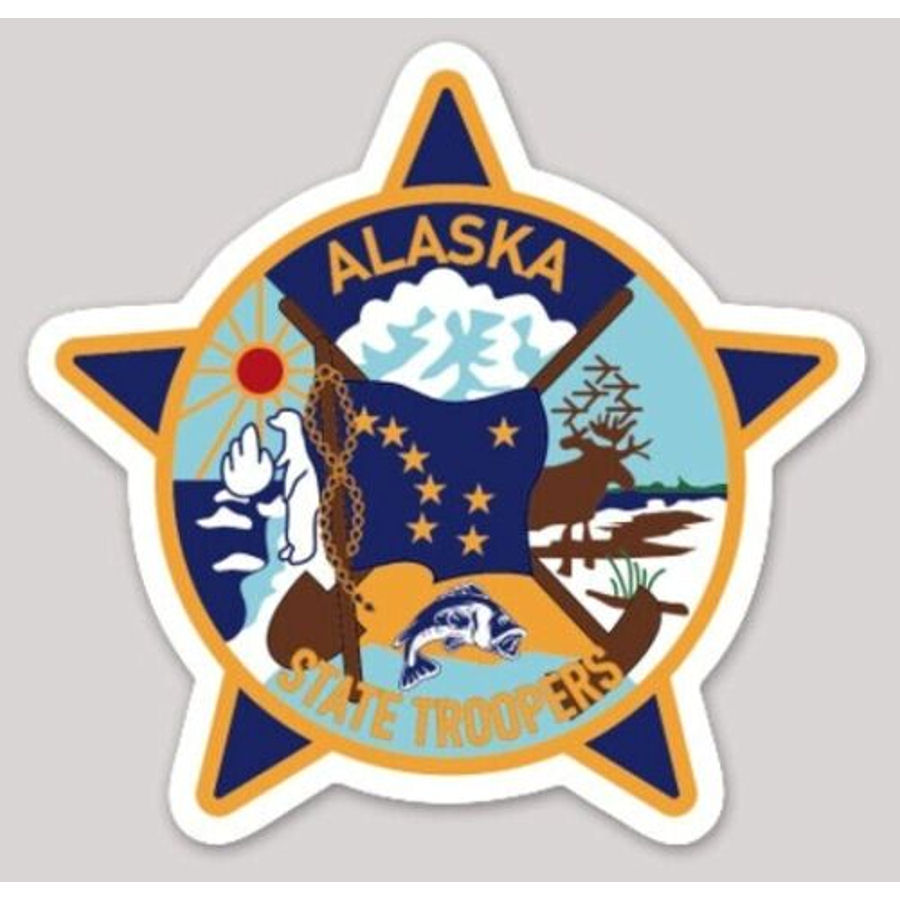 Alaska State Troopers Car Decals Alaska State Troopers Badge" Sticker