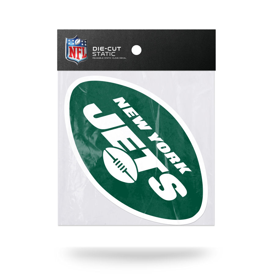 New York Jets - 5x5 Shape Cut Die Cut Static Cling at Sticker Shoppe