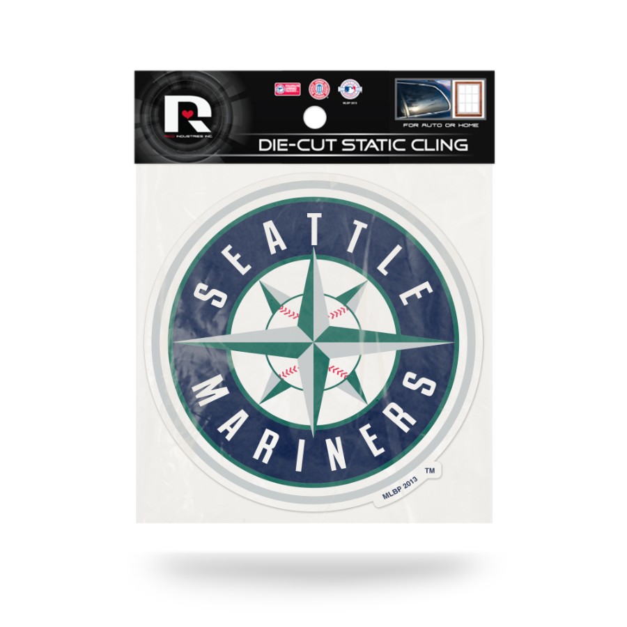 Seattle Mariners - 5x5 Shape Cut Die Cut Static Cling at Sticker Shoppe