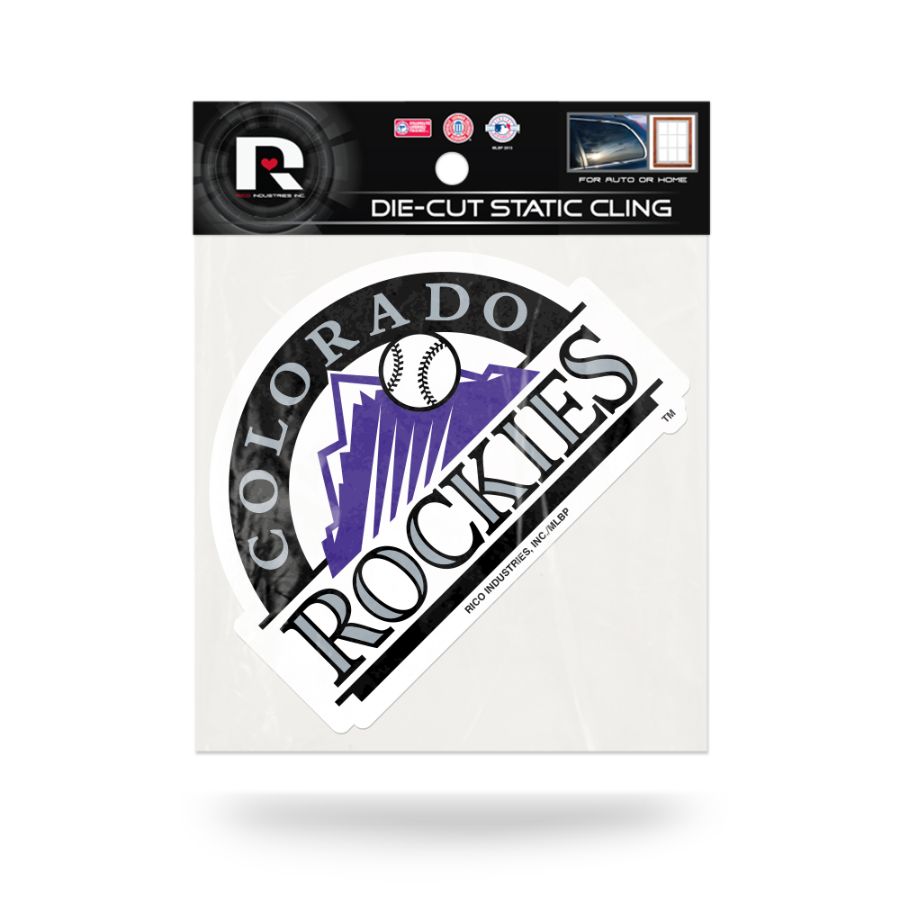 Colorado Rockies - 5x5 Shape Cut Die Cut Static Cling at Sticker Shoppe