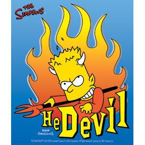 Bart He Devil - Sticker at Sticker Shoppe