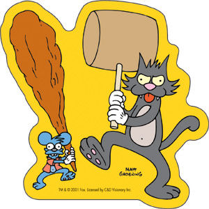 Itchy and Scratchy - Sticker at Sticker Shoppe