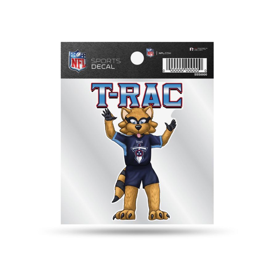 Tennessee Titans Mascot T-Rac - 4x4 Vinyl Sticker at Sticker Shoppe