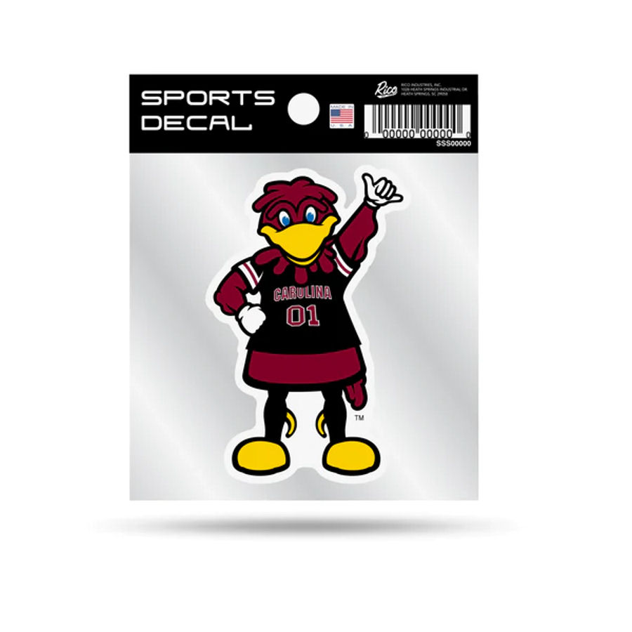 University Of South Carolina Gamecocks Mascot - 4x4 Vinyl Sticker at ...