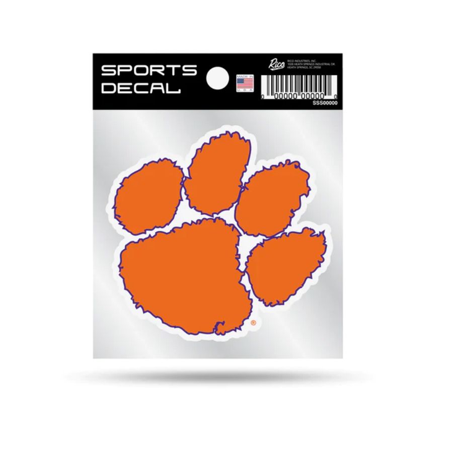 Clemson University Tigers - 4x4 Vinyl Sticker at Sticker Shoppe