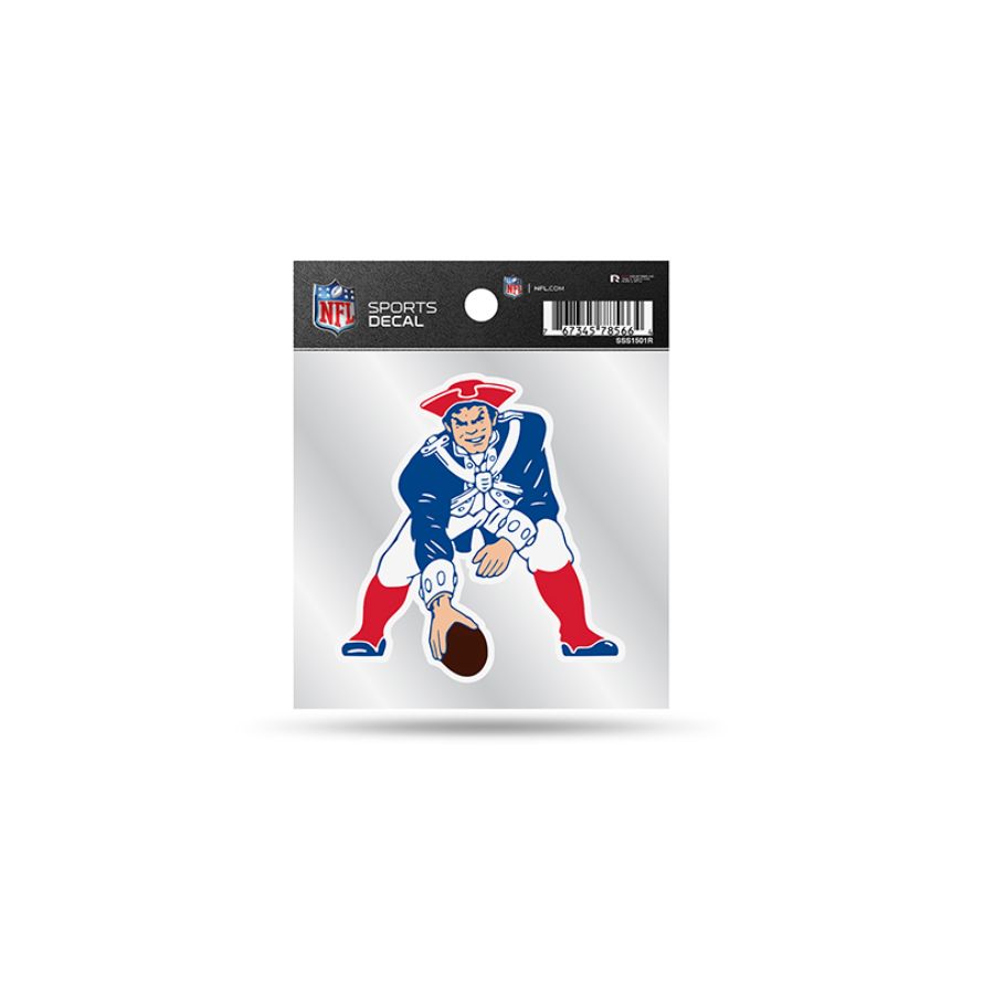 New England Patriots Retro - 4x4 Vinyl Sticker at Sticker Shoppe