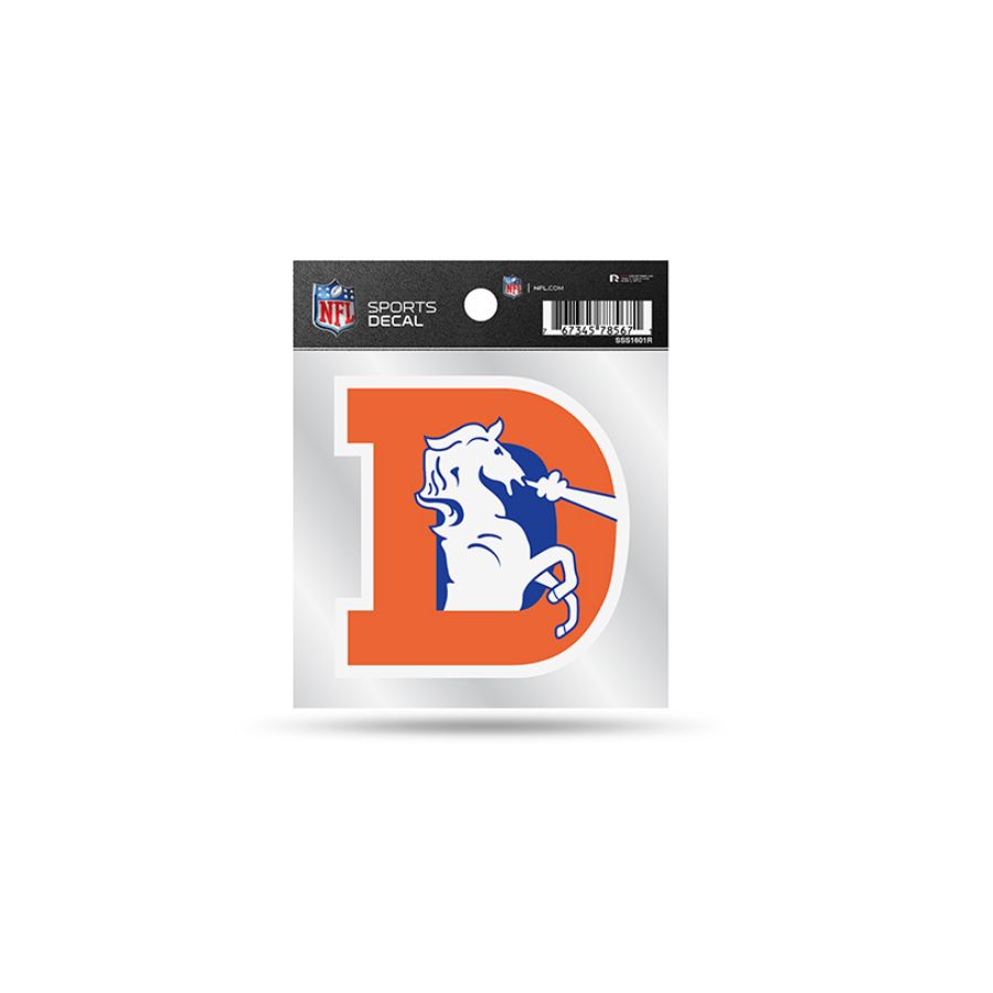 Denver Broncos Retro - 4x4 Vinyl Sticker at Sticker Shoppe