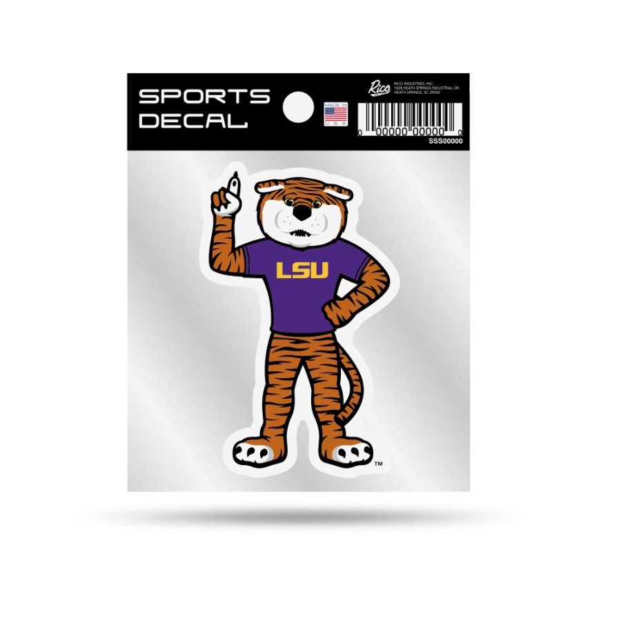 Louisiana State University LSU Tigers Mascot - 4x4 Vinyl Sticker at ...