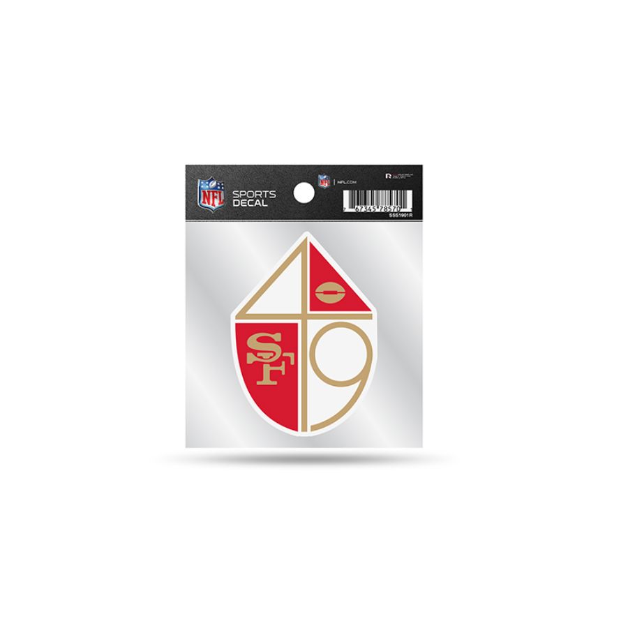 San Francisco 49ers Retro - 4x4 Vinyl Sticker at Sticker Shoppe
